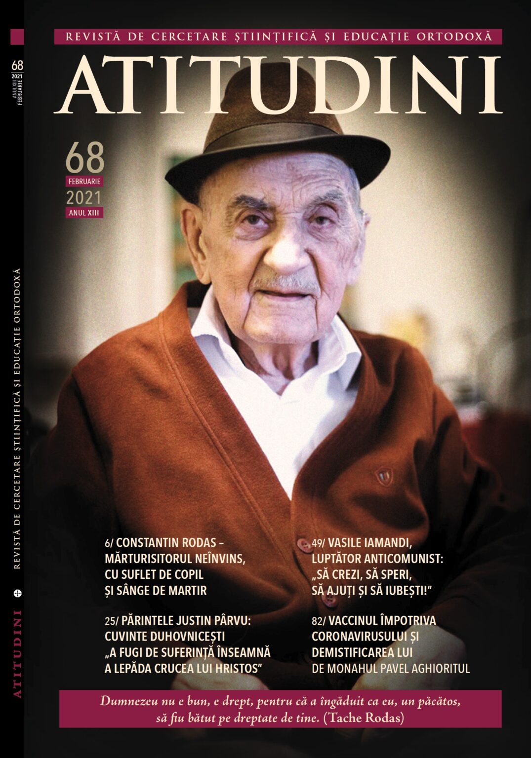Revista Ortodoxă ATITUDINI nr. 68