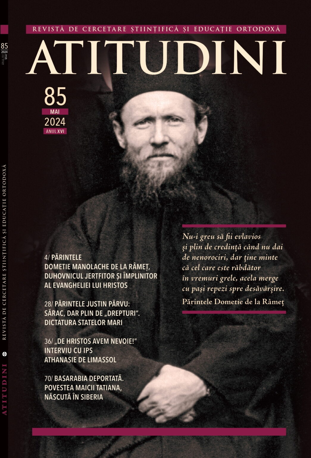 Revista ATITUDINI - Mănăstirea Paltin