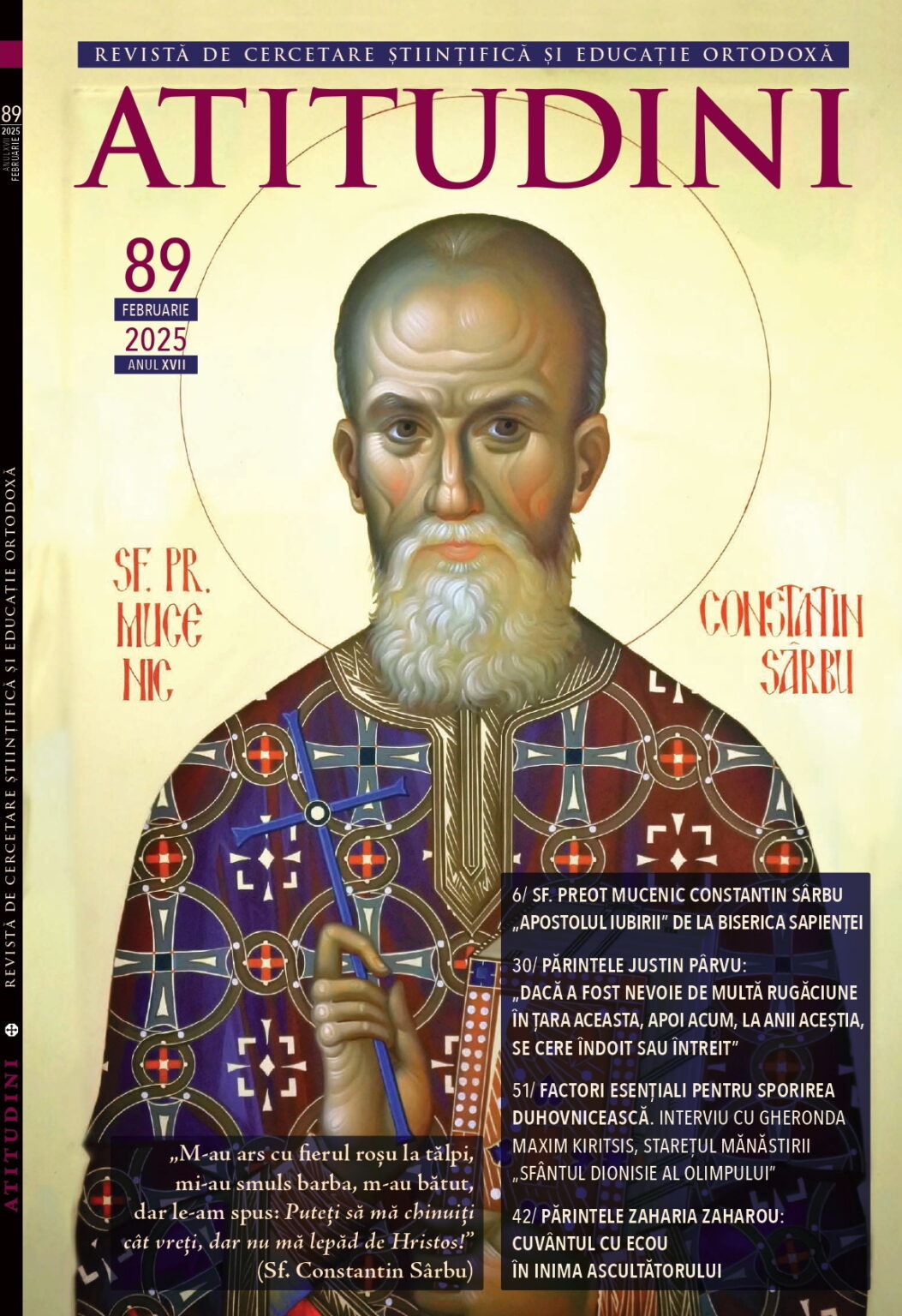 Revista ATITUDINI - Mănăstirea Paltin